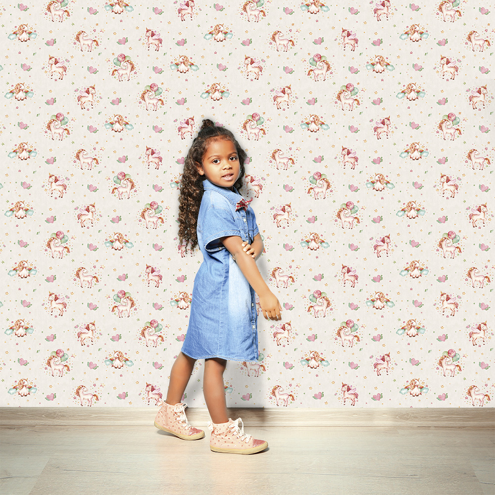 Duka Duvar Kağıdı Kids Collection Pony DK.15111-1 (16,2 m2) - DK.15111-1